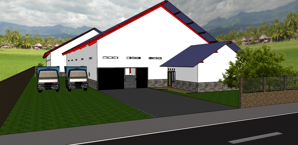 30 Desain Gudang Pabrik dan Gudang Rumah Minimalis Terbaru 2018 - Model ...