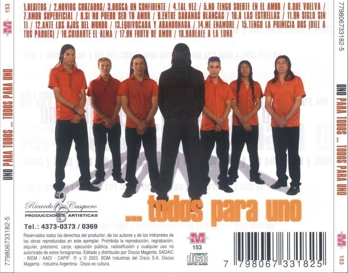 La Mejor Cumbia Villera: Grupo Uno - Uno... Para Todos (2003)