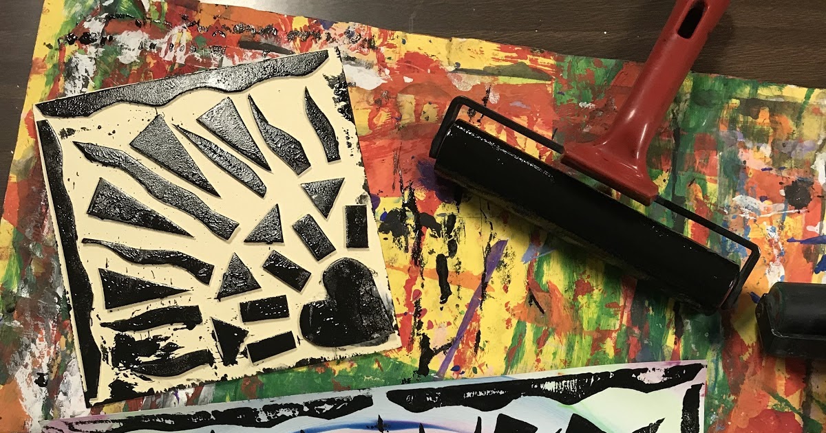 Elements of the Art Room: 4th grade Collagraph printmaking