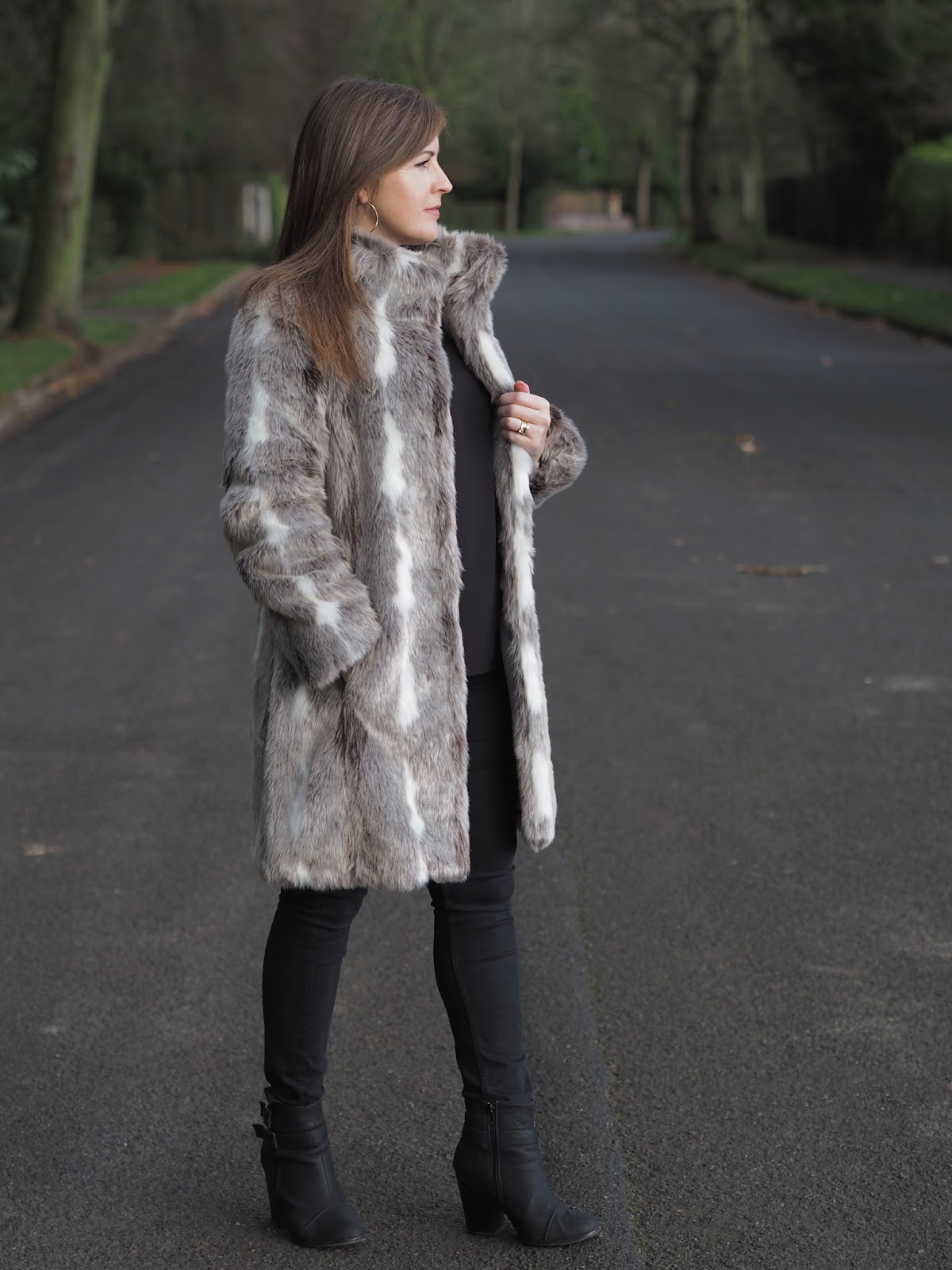 Winter white faux fur || Style challenge with M&Co | Priceless Life Of Mine