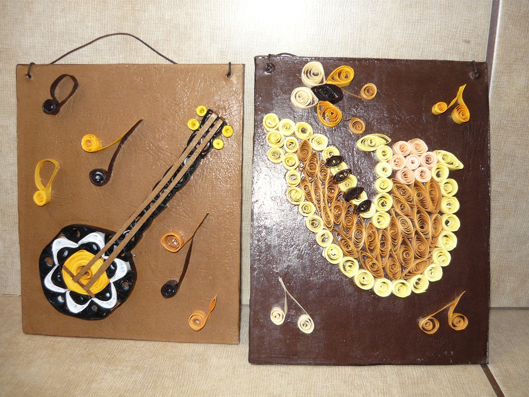 Dorina: Instrumente muzicale din quilling