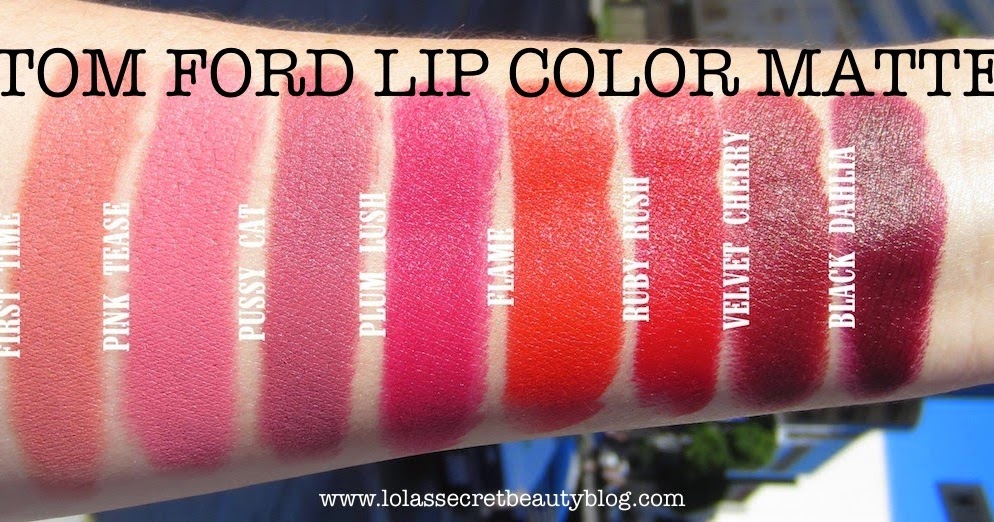 lola's secret beauty blog: Tom Ford Beauty Lip Color Matte Swatches and ...