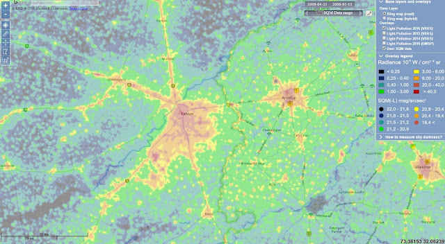 Interesting & Innovative "Light Pollution Map"
