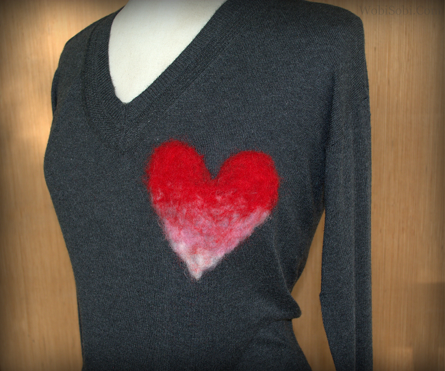 WobiSobi: My Felted Heart Sweater