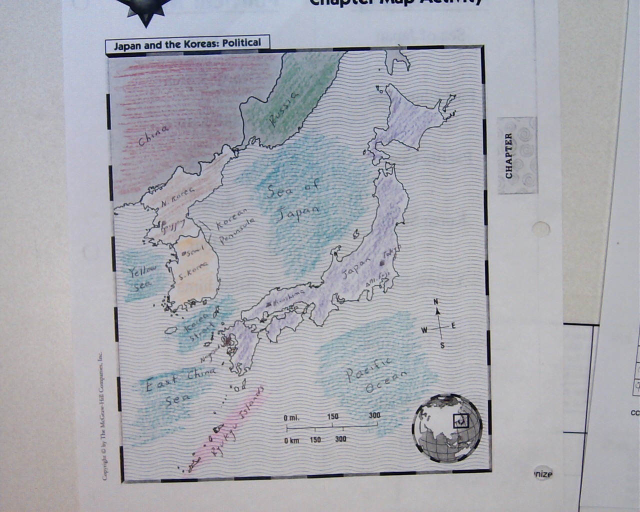 Map Of Japan And Korea