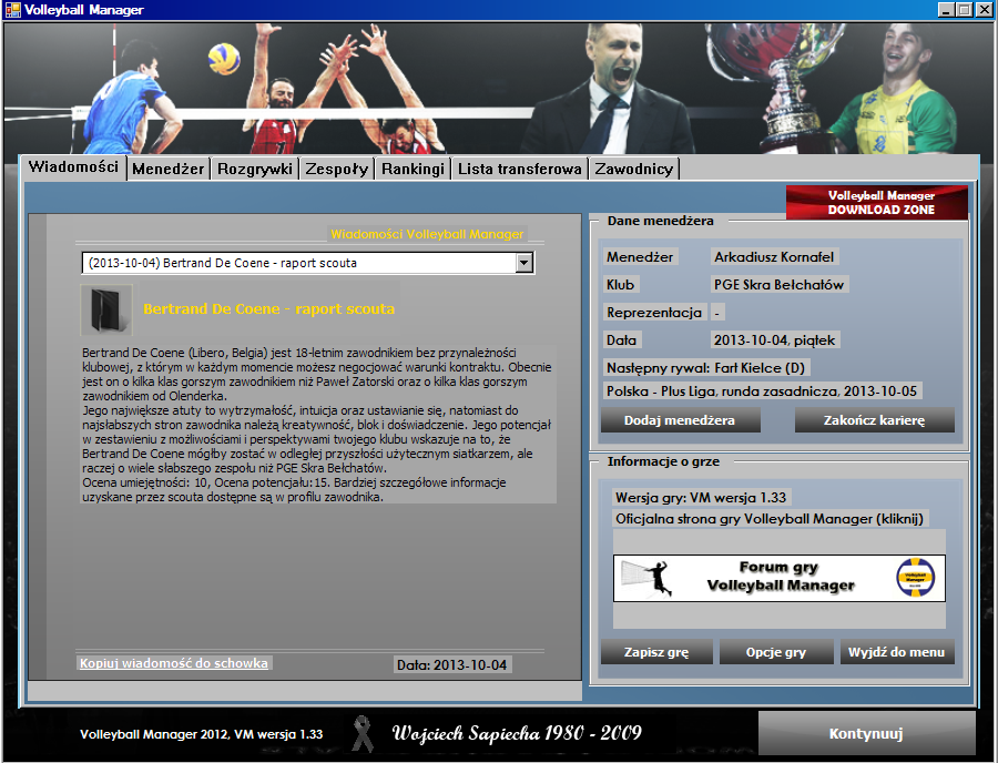 Volleyball Manager: VOLLEYBALL MANAGER