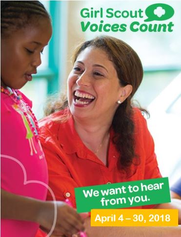 Volunteer Connection: Your voice counts! Girl Scout Voices Count survey ...
