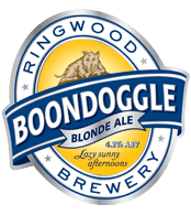 ETIQUETAS Y CHAPAS DE CERVEZA: BOONDOGGLE BLONDE ALE
