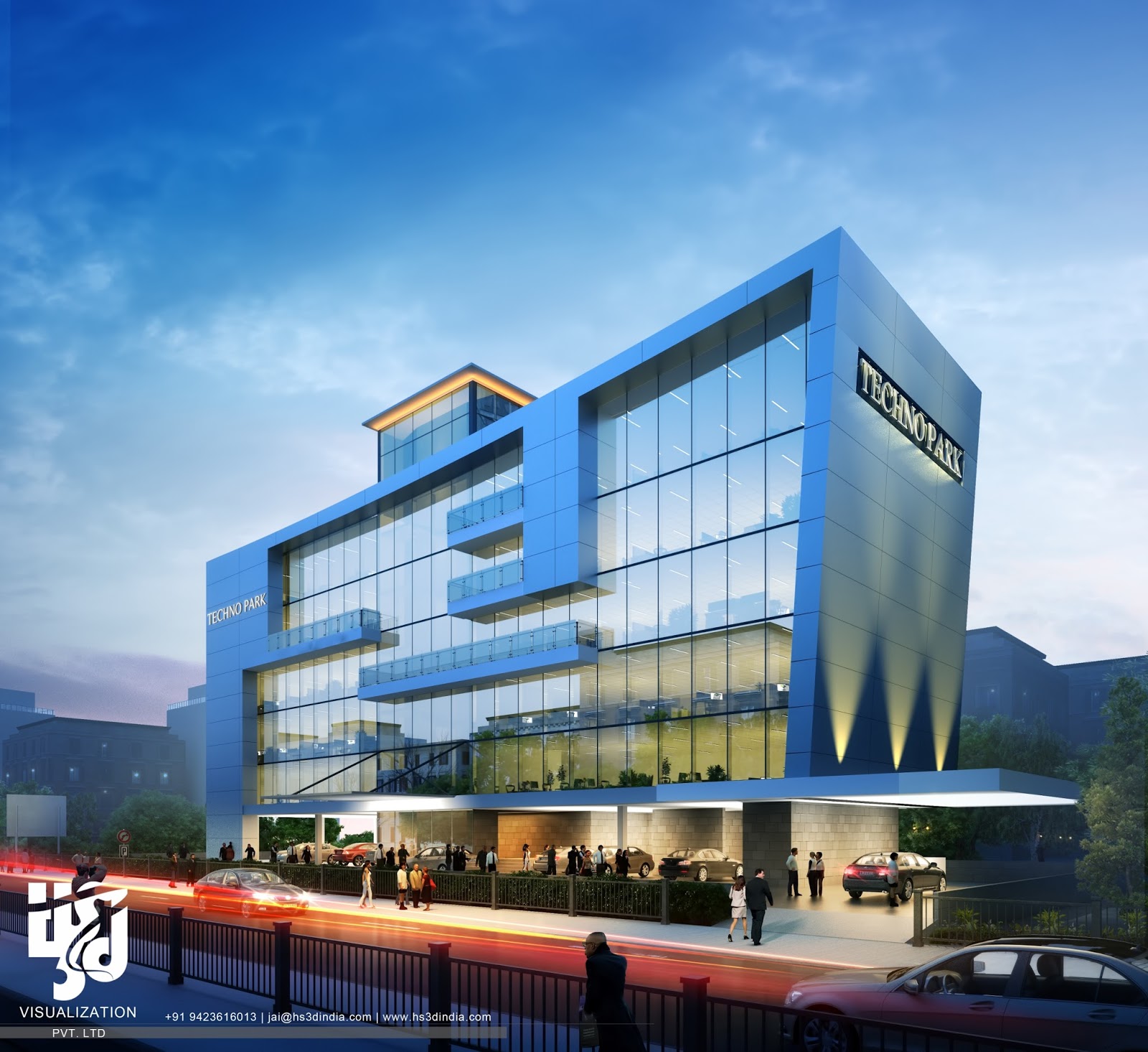 3D EXTERIOR NIGHT RENDERING