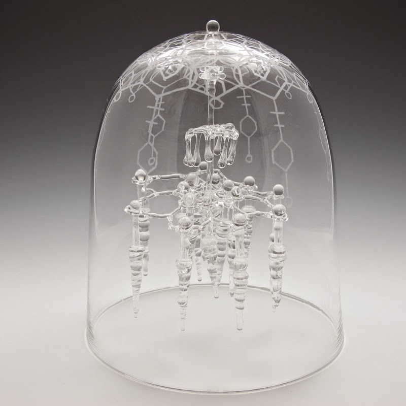 Simply Creative: Bell Jar Glass Sculpture by Kit Paulson