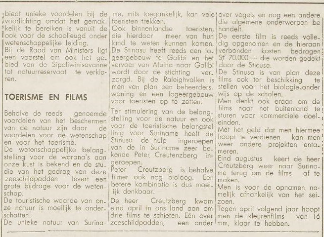 Goudwinning in Suriname: STINASU had 'in den beginne' (1970) mooie ...