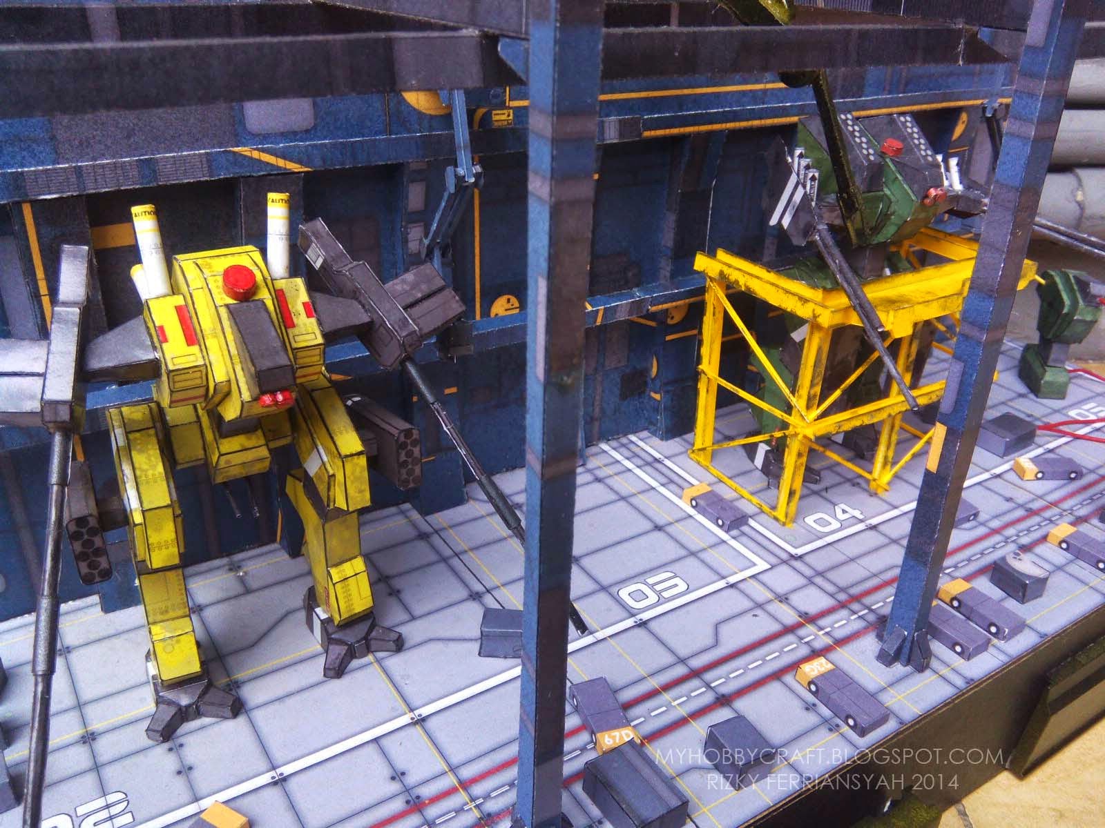 1/144 mecha hangar diorama..