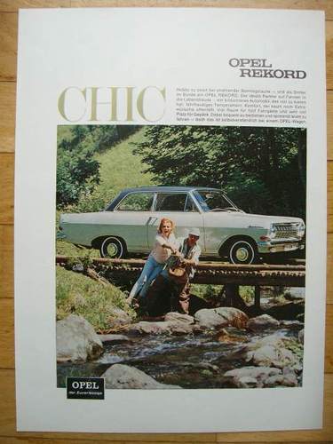 Opel Rekord A & B: ebay: Opel Rekord A, Werbung advert pubblicitta, 1963