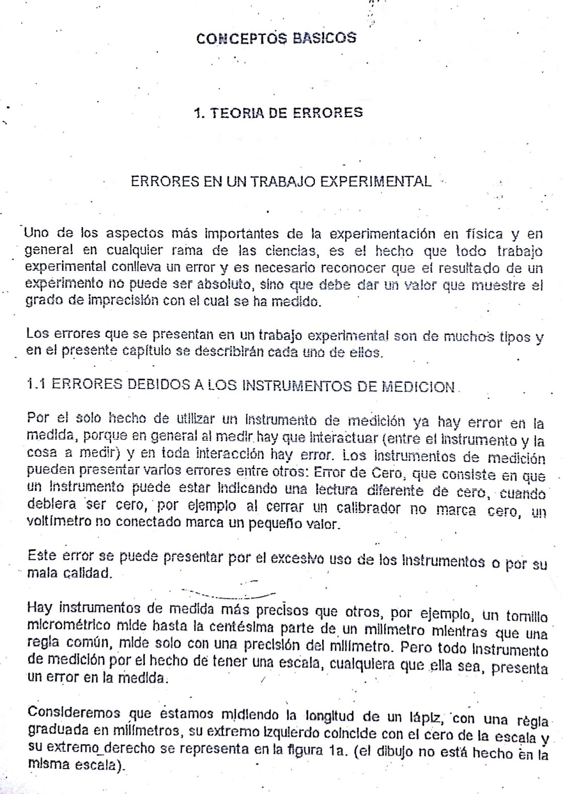 Teoría de errores - Física