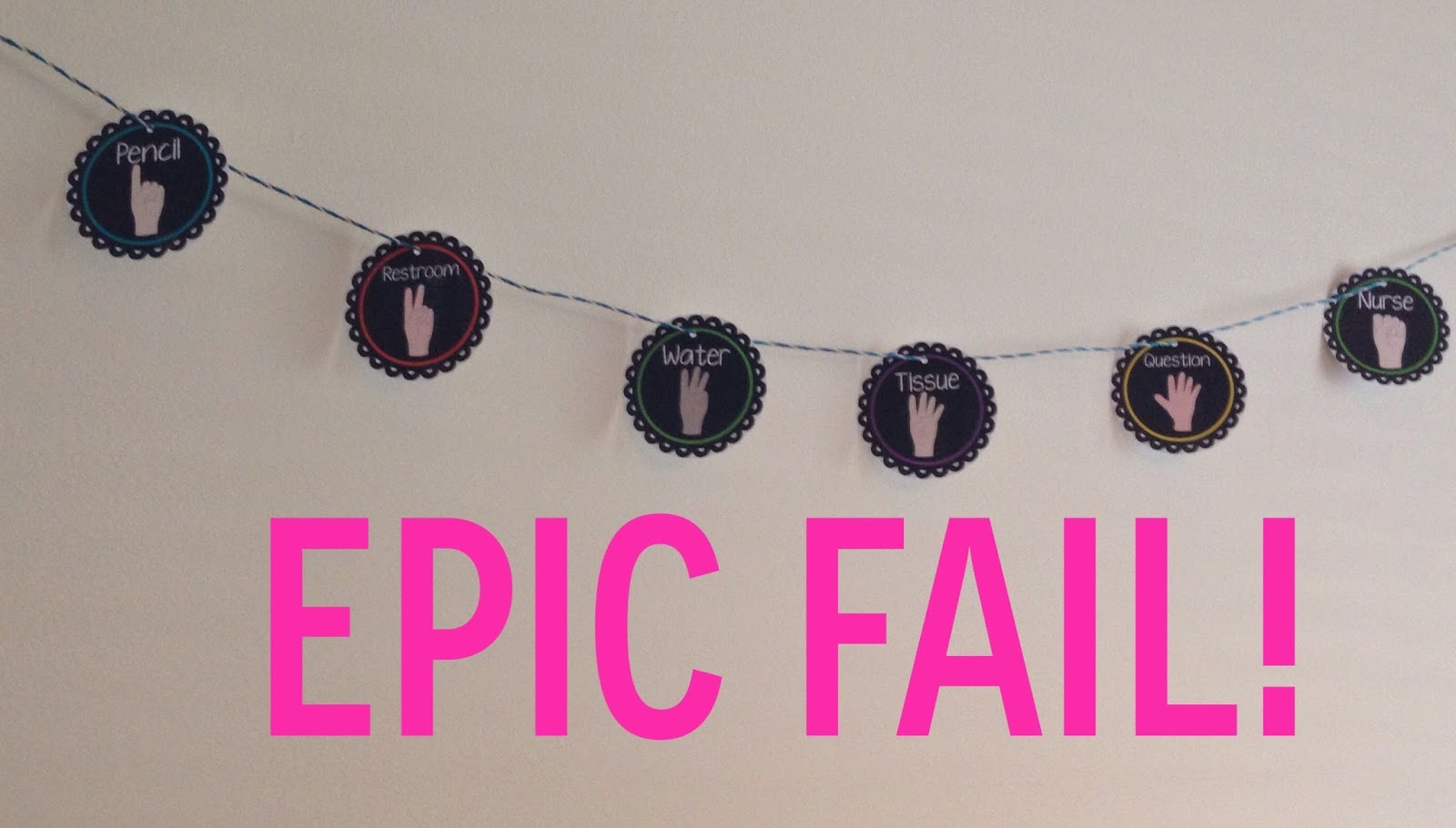 Secret Signals...Hand Signal Signs | TheHappyTeacher