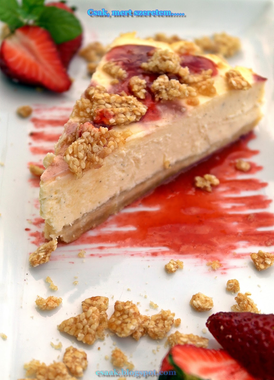 Csak, mert szeretem... kreatív gasztroblog: NEW YORK CHEESECAKE EPERREL ...