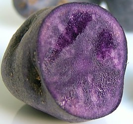 Três Raspas de Lima: Vitelotte - batata cor violeta