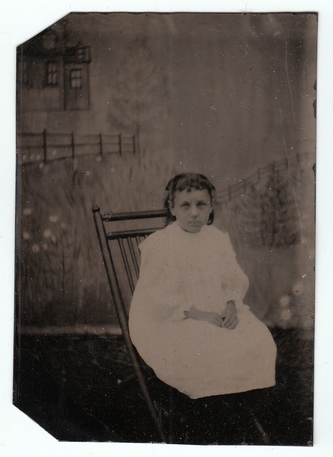 Dull Tool Dim Bulb: Folk Art Tintype Background and Backdrop Naive and ...