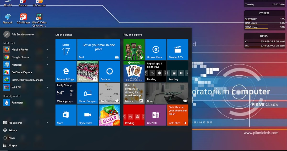 forum pembelajaran TIK: Mengenal Tampilan Dekstop