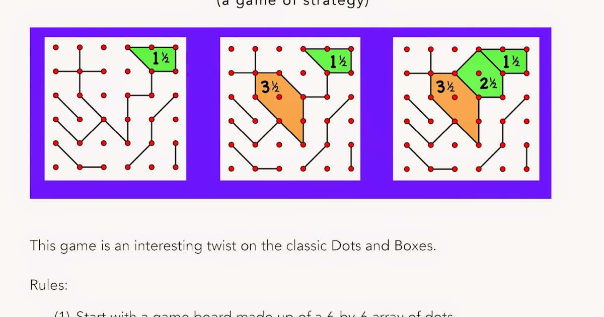 1001 Math Problems: Dots and Polygons Game