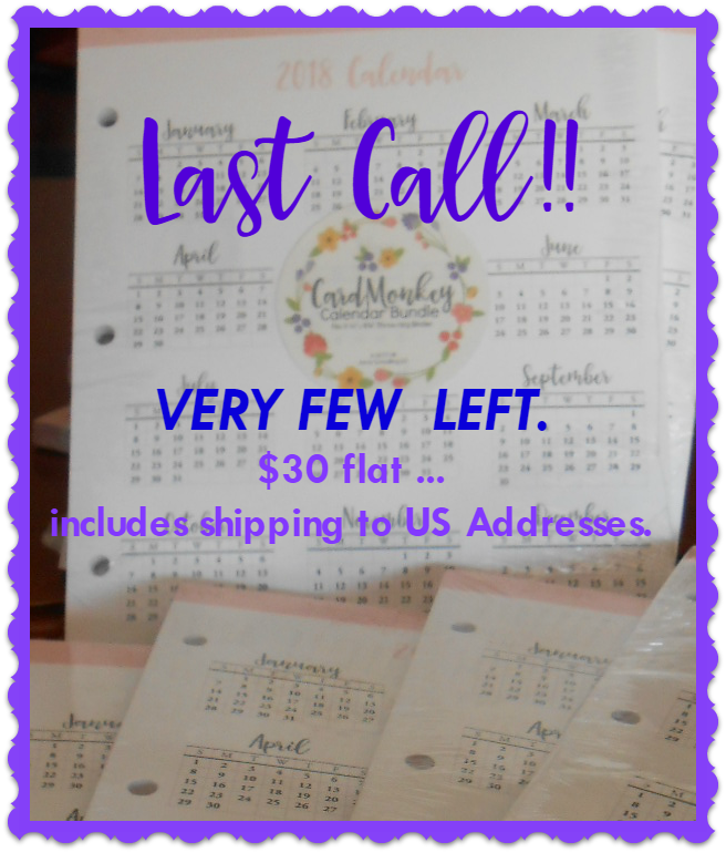 CardMonkey's Paper Jungle: LAST CALL/While Supplies Last.
