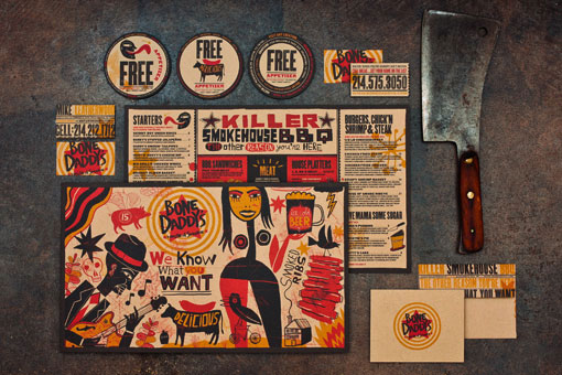 nom nom nom: Bone Daddy's Restaurant Collateral!