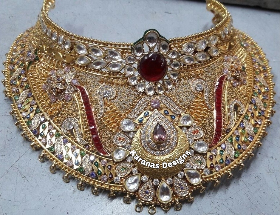 Karanas Designs: LATEST BRIDAL NECKLACE DESIGN | GOLD JEWELLERY ...