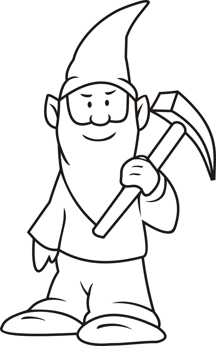 Bashful Dwarf Page Coloring Pages