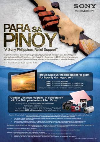 Sony Philippines extends its support and care to the typhoon victims ...