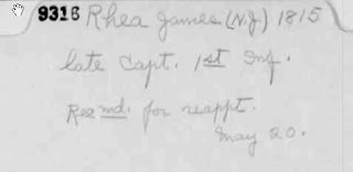 War Of 1812 Chronicles: Captain James Rhea In Fold3