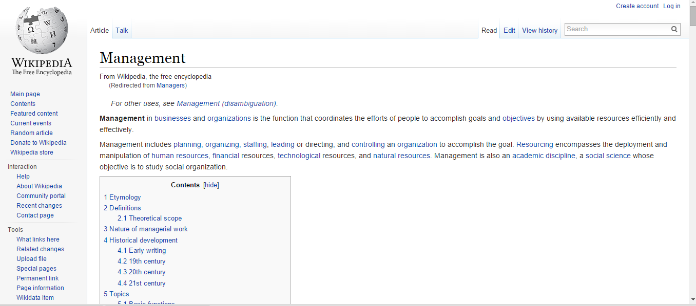 CameronMathews.com: What Wikipedia Can't Tell You About Management