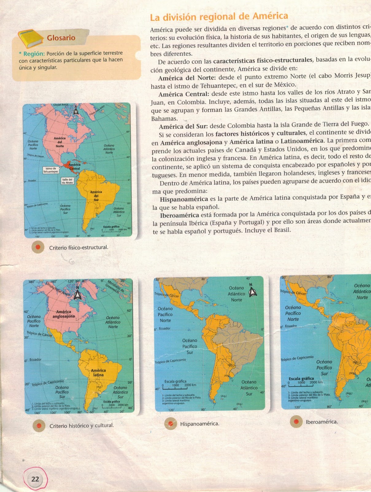 APRENDAMOS GEOGRAFÍA: GEOGRAFÍA DE AMÉRICA SEGUNDO AÑO