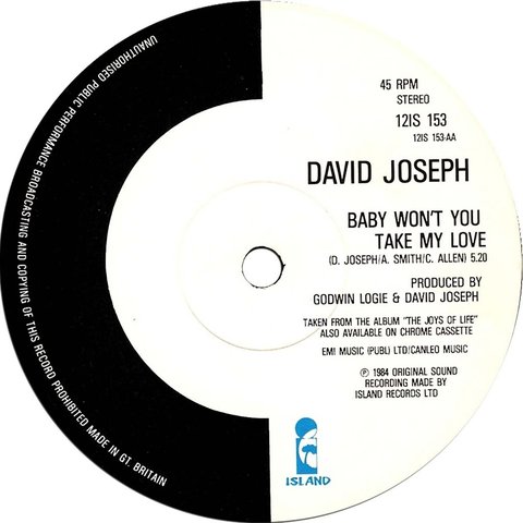 The Soul Vendor: David Joseph - Joys Of Life 1984