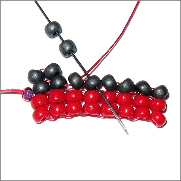 Operation Tackle That Bead Stash!: Basic Stitch Tutorial - Herringbone Stitch