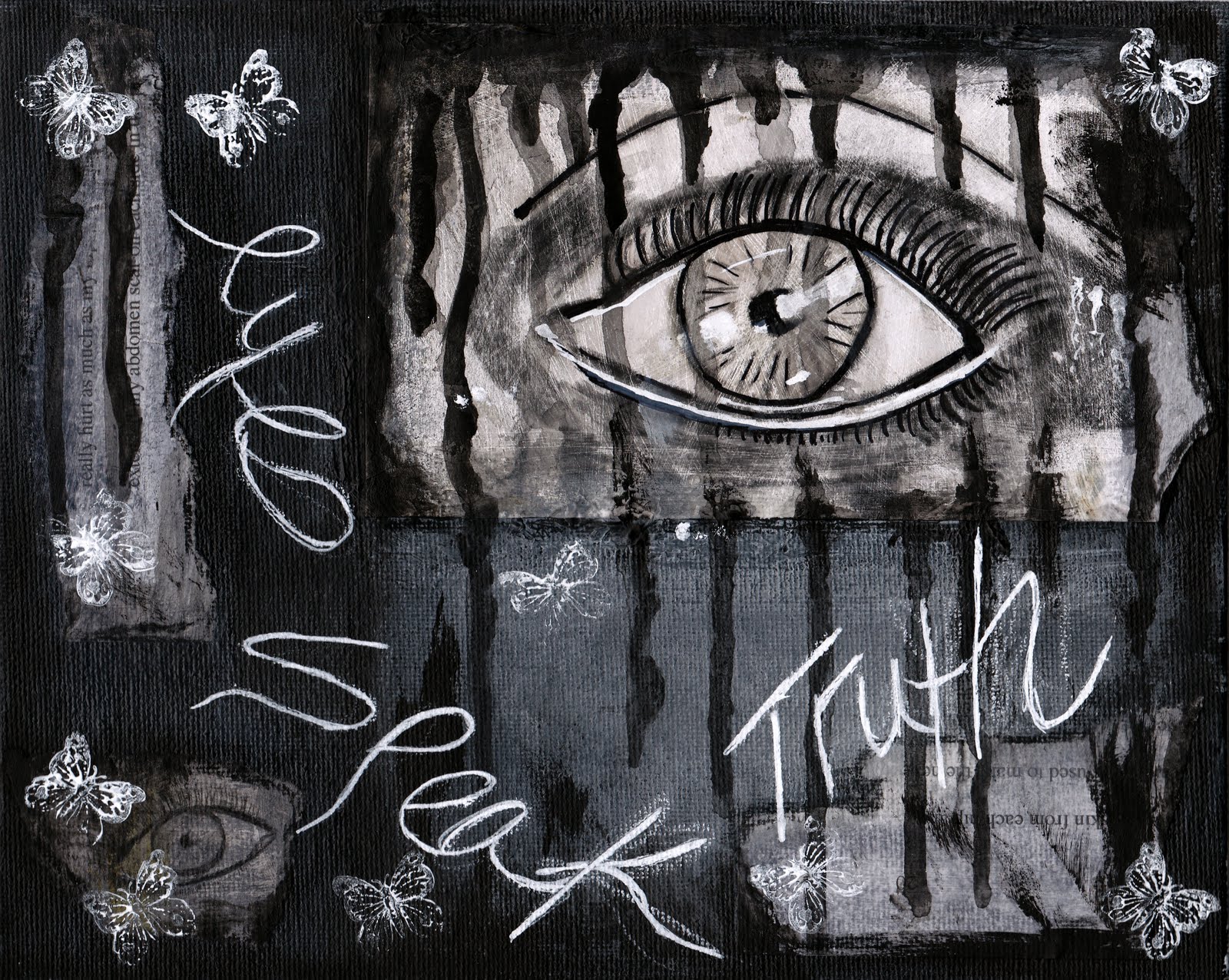 Artsy Butterfly: Eyes Speak Truth . . . New Painting