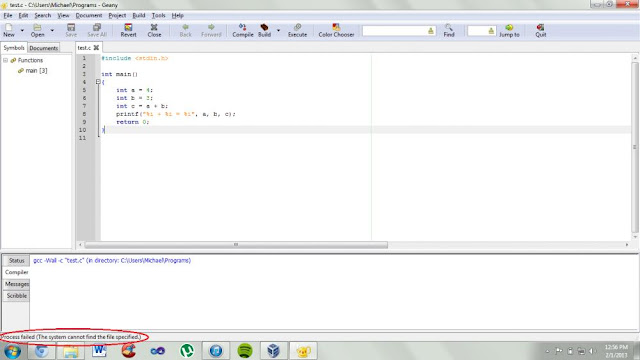 Cara Install Geany dan Mengatasi Error "Process failed (The System cannot find the specified ...