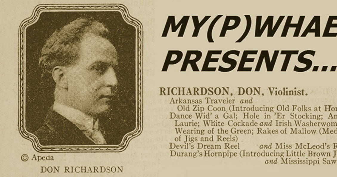 Music You (Possibly) Won't Hear Anyplace Else: Don Richardson--very ...