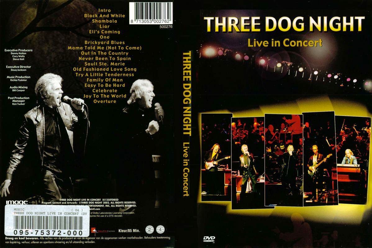BANCA DO ROCK Rock Concert DVD: 3243 - DVD - THREE DOG NIGHT 2002 - BOOTLEG