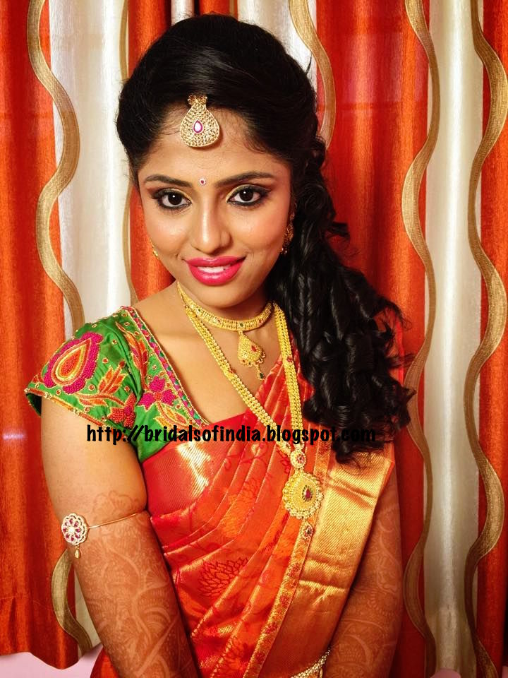 Fashion world: Traditional Southern Indian bride wearing bridal silk ...