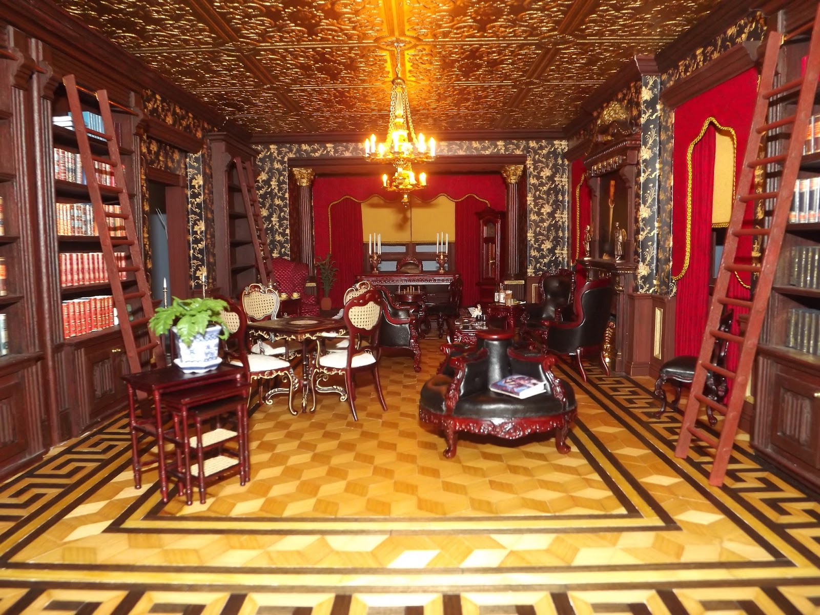 Late Victorian English Manor Dollhouse: 1/12 Miniature from Scratch ...