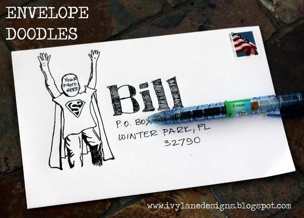 IVY LANE DESIGNS: Creativity: Envelope Doodles
