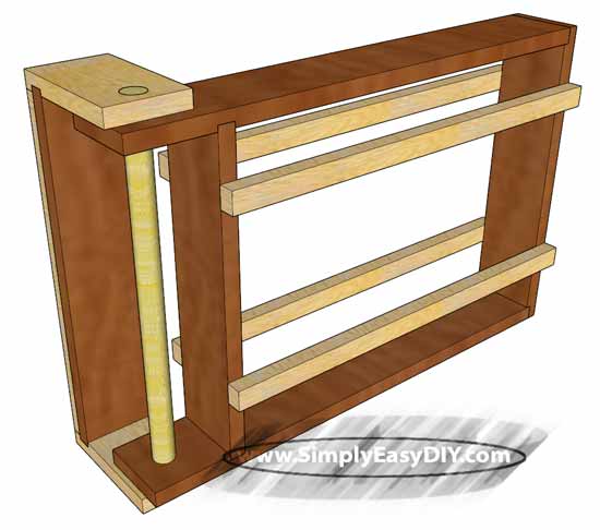 Simply Easy DIY: DIY Clamp Rack - Wall Mounted Swing Out Design