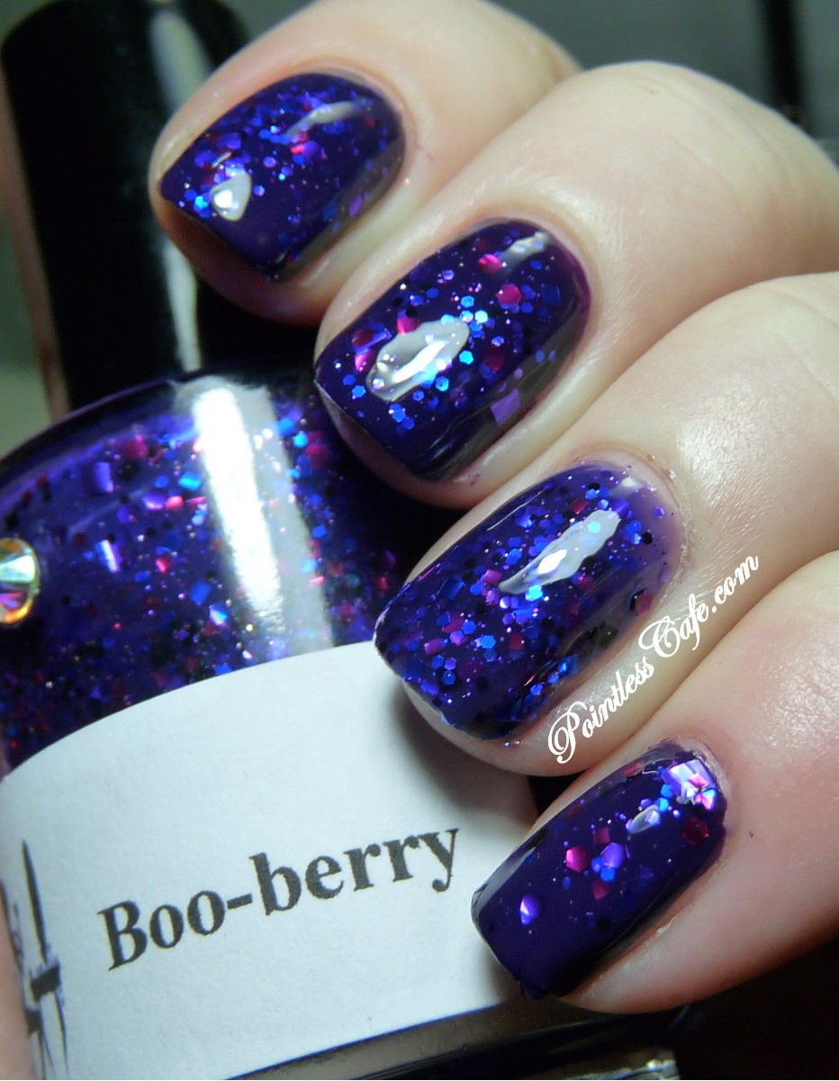 Girly Bits Boo-Berry - Swatches and Review | Pointless Cafe