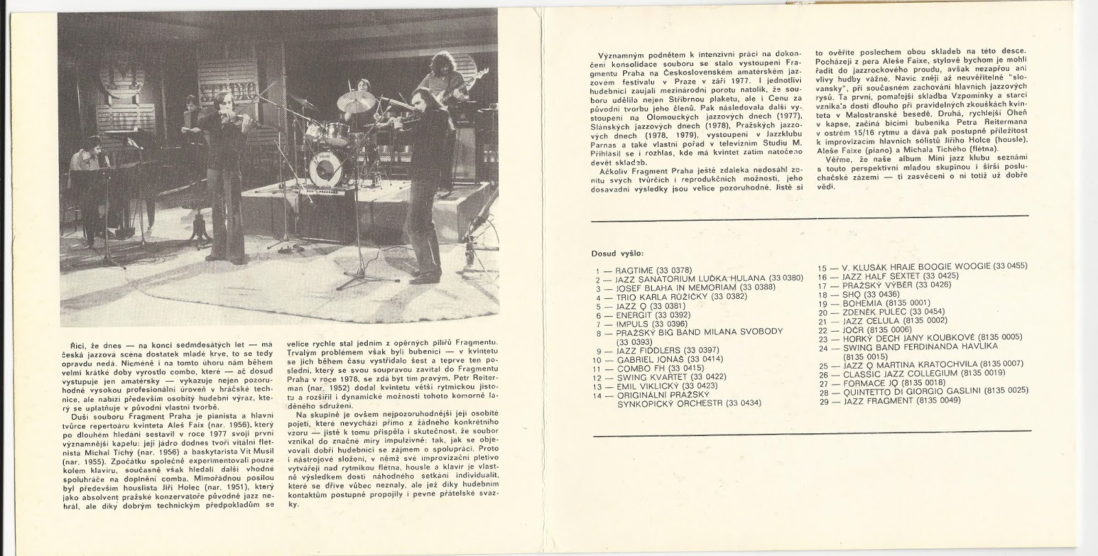 progressive music reviews: Mini Jazz Klub 29 with Jazz Fragment (1980)