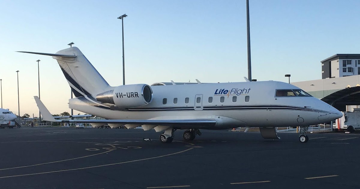 Central Queensland Plane Spotting: LifeFlight (Aeromed) Bombardier ...