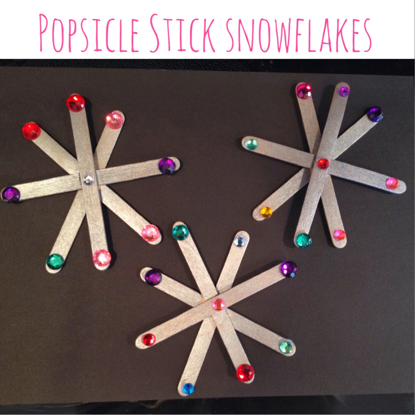 Table Talk : Popsicle Stick Snowflakes