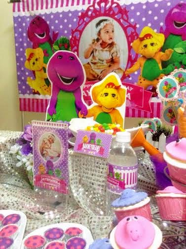 Barney Birthday Party for Jayshanaa's 1st Birthday