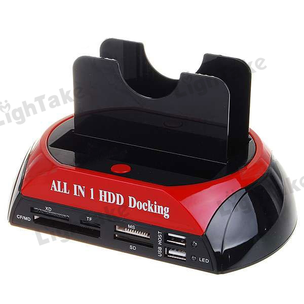 All-in-1 Dual HDD Docking Station with One Touch Backup for 2.5"/3.5 ...