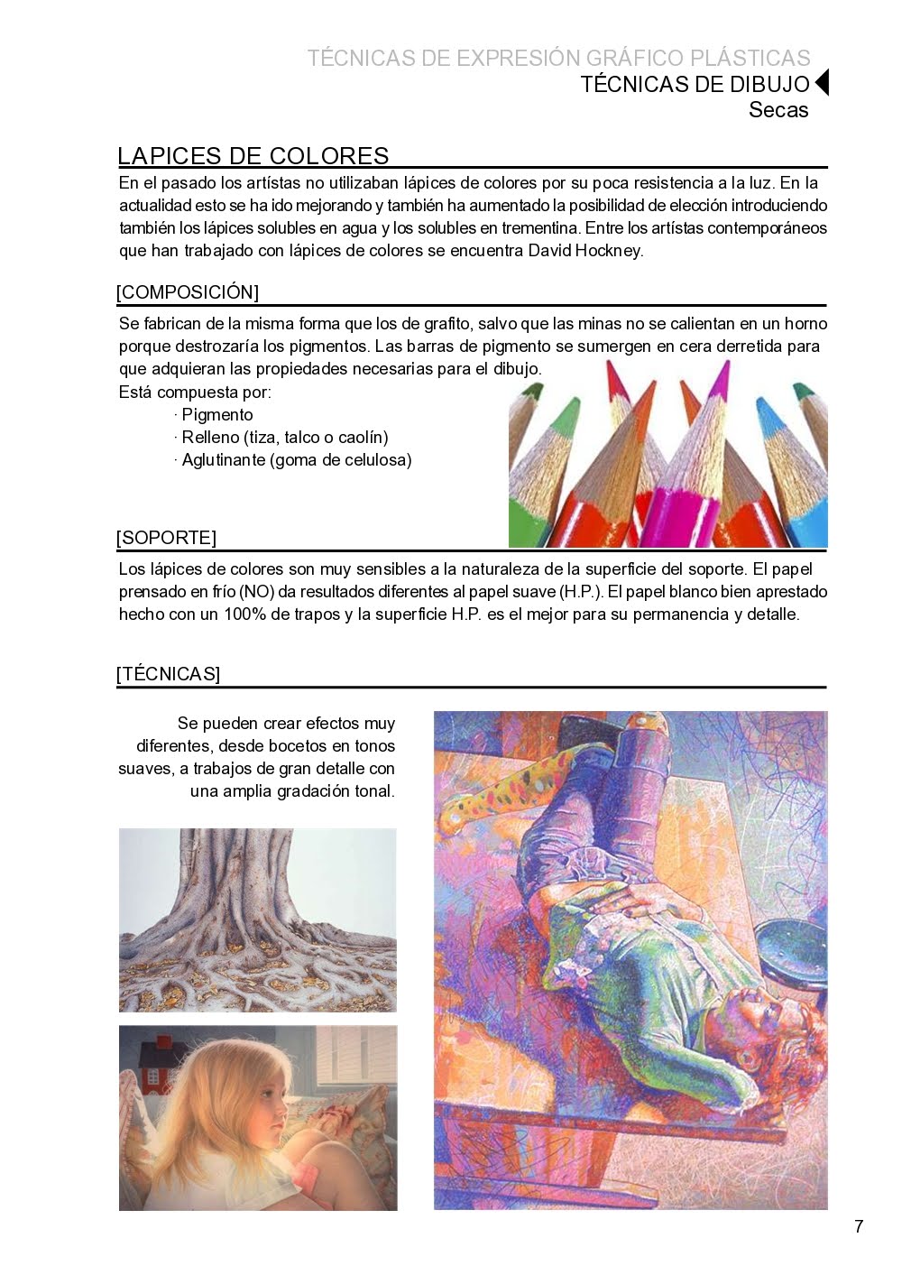 EL DIBUJO ARTISTICO: TECNICAS DE DIBUJO GRAFICO-PLASTICAS