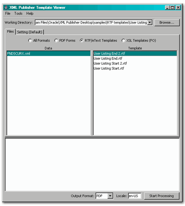 RTF Template Creation ~ Oracle Labs